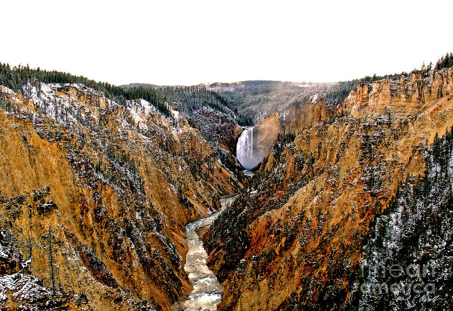 Lower Falls Dusting 2 Photograph by Michael Waller - Fine Art America