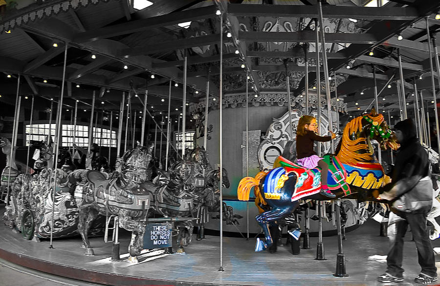 Magic Carousel Photograph by Geoff Dobson - Fine Art America