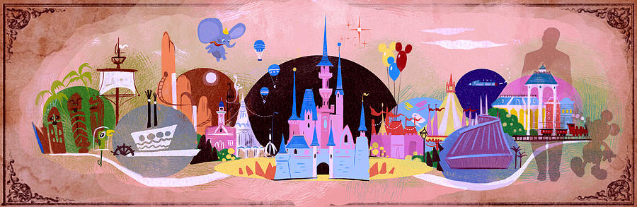 Magic Kingdom Painting by Daniel Underdown