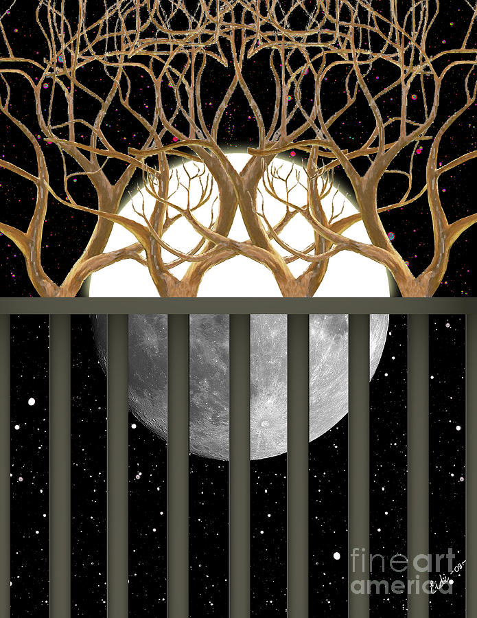 Magical moon 2 Digital Art by Eidil ART - Fine Art America