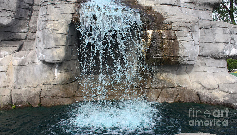 Man Made Waterfall In Freeport NY Photograph by John Telfer - Fine Art ...