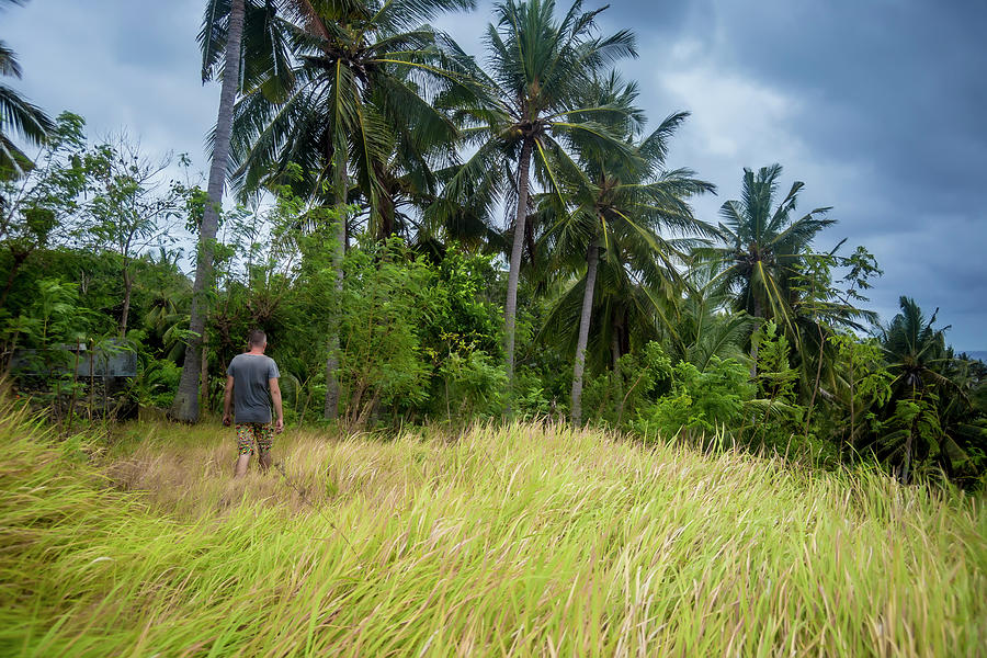 Man Walking In Tropical Scenery Photograph by Konstantin Trubavin - Fine Art America