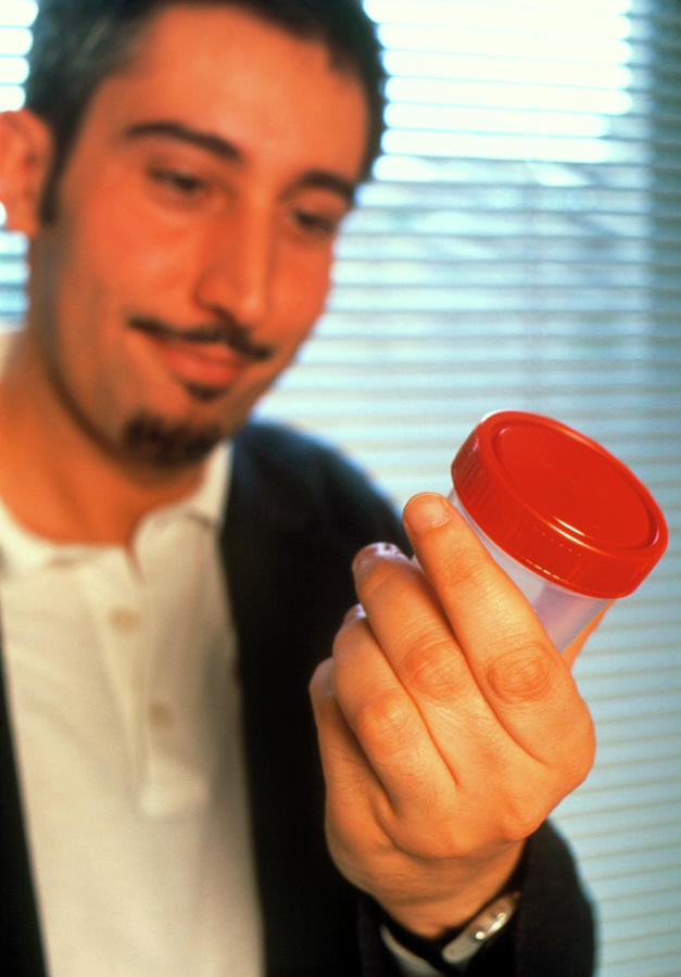 Man With Semen Sample For Artificial Insemination Photograph By Mauro Fermarielloscience Photo