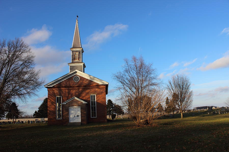 Man's Chapel with tree shadow Photograph by Earl Eells a