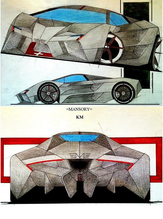 Mansory Km Drawing by Allexander DM - Fine Art America