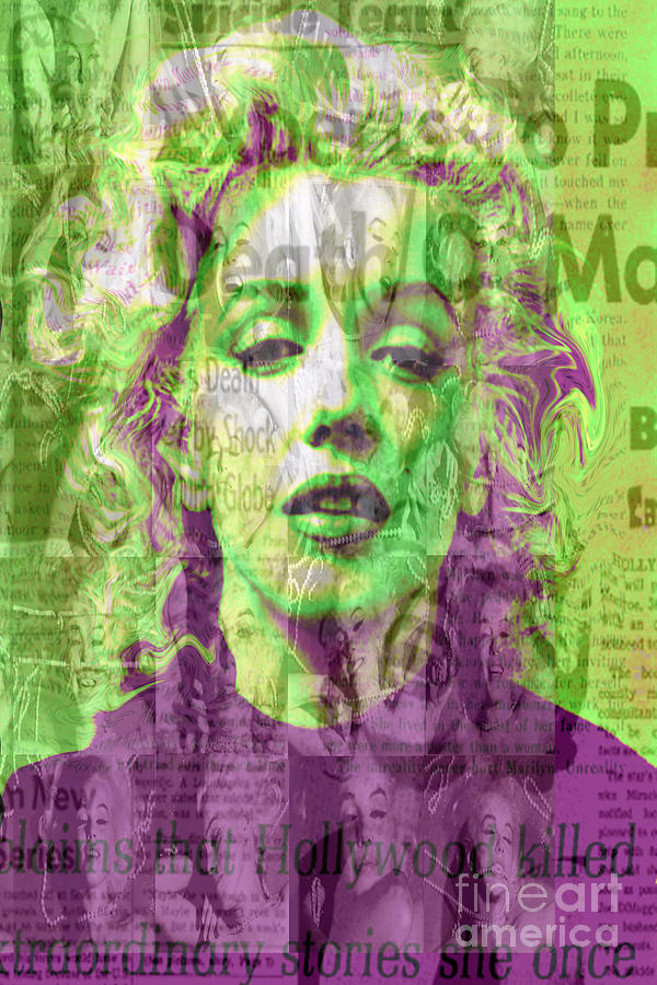 Marilyn Landscape - Marilyn Monroe Pop Art Canvas Painting by Leah ...