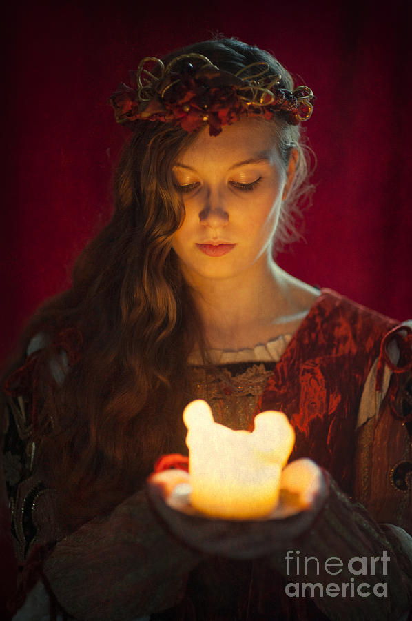 Medieval Tudor Woman With Candle Photograph By Lee Avison Fine Art