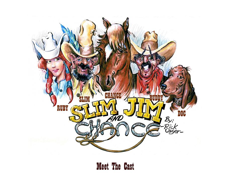 Meet the Cast Painting by Rick Unger - Pixels