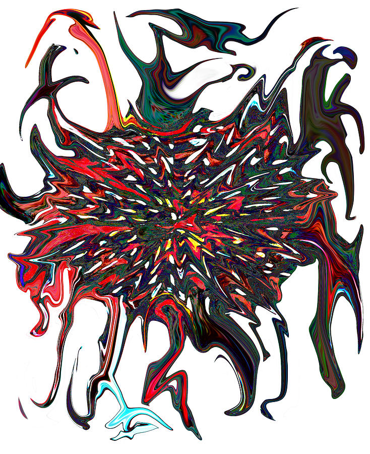 Melting exploding sun supernova Painting by Don Lee | Pixels