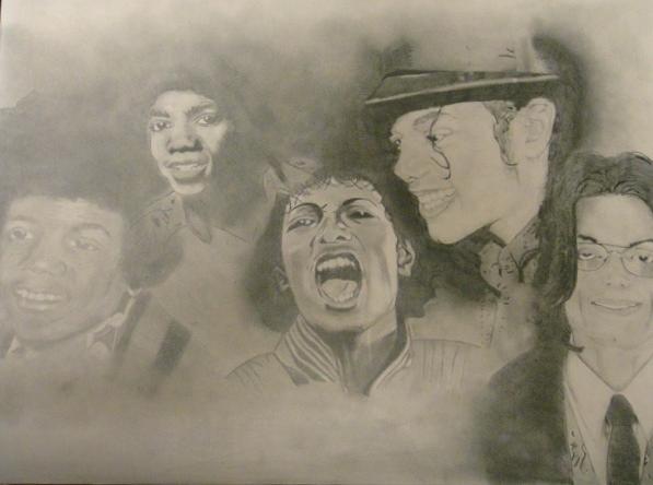 Michael Jackson Timeline Drawing by Marcus Cosby - Fine Art America
