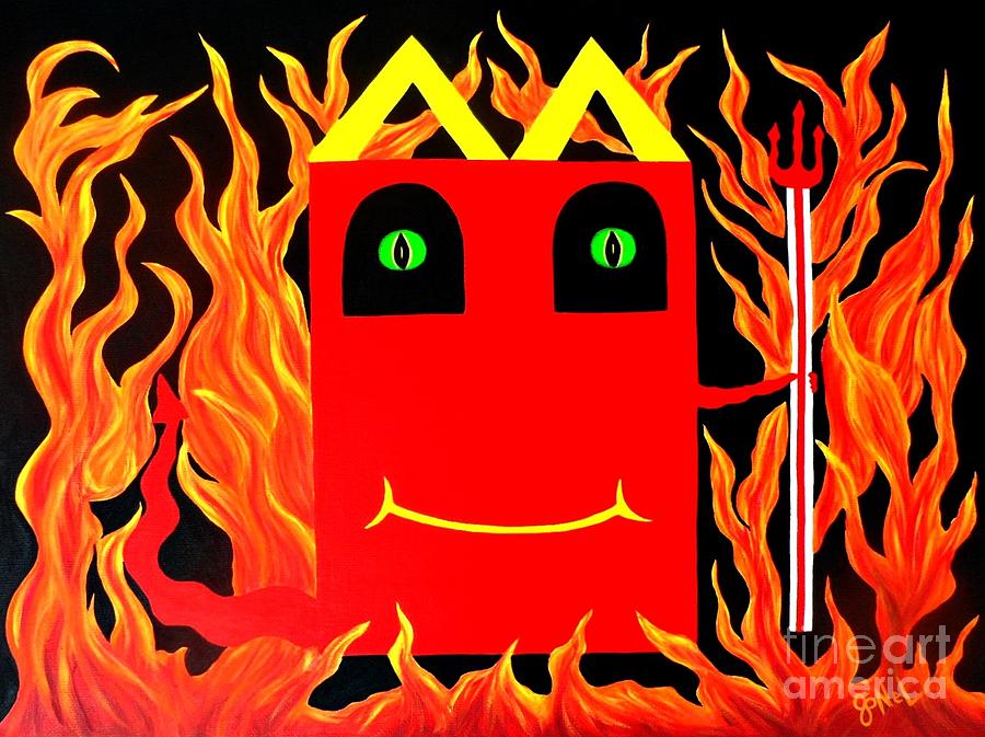 Mcdevil Happy Kill Painting by JoNeL Art | Fine Art America