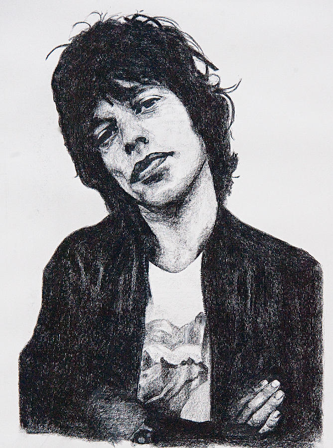 Mick Drawing by John Emery - Fine Art America