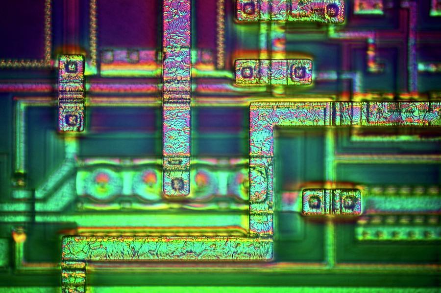 Microchip Surface Photograph by Frank Fox - Fine Art America
