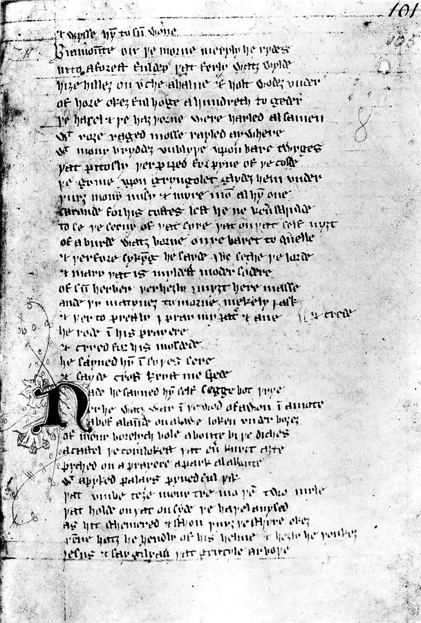 Middle English Manuscript Painting by Granger | Fine Art America