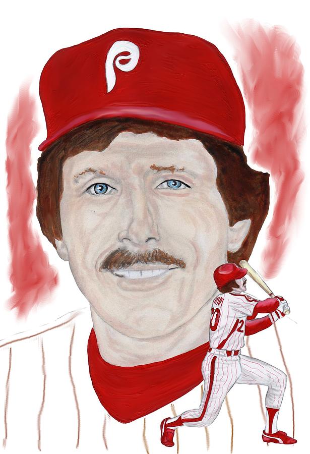 Mike Schmidt Painting by Steve Ramer - Pixels