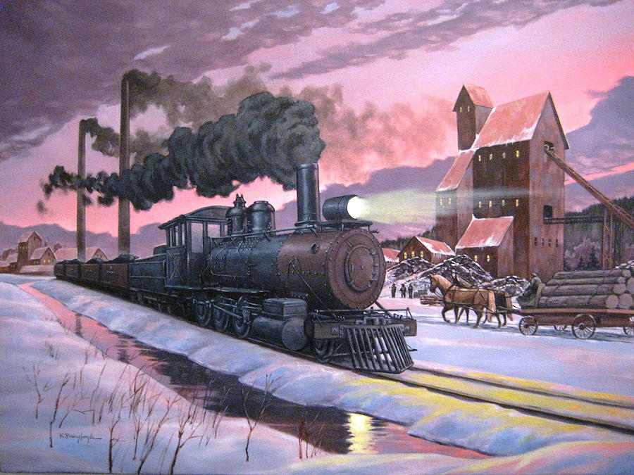 Mining Train Painting by Kevin Breyfogle - Pixels