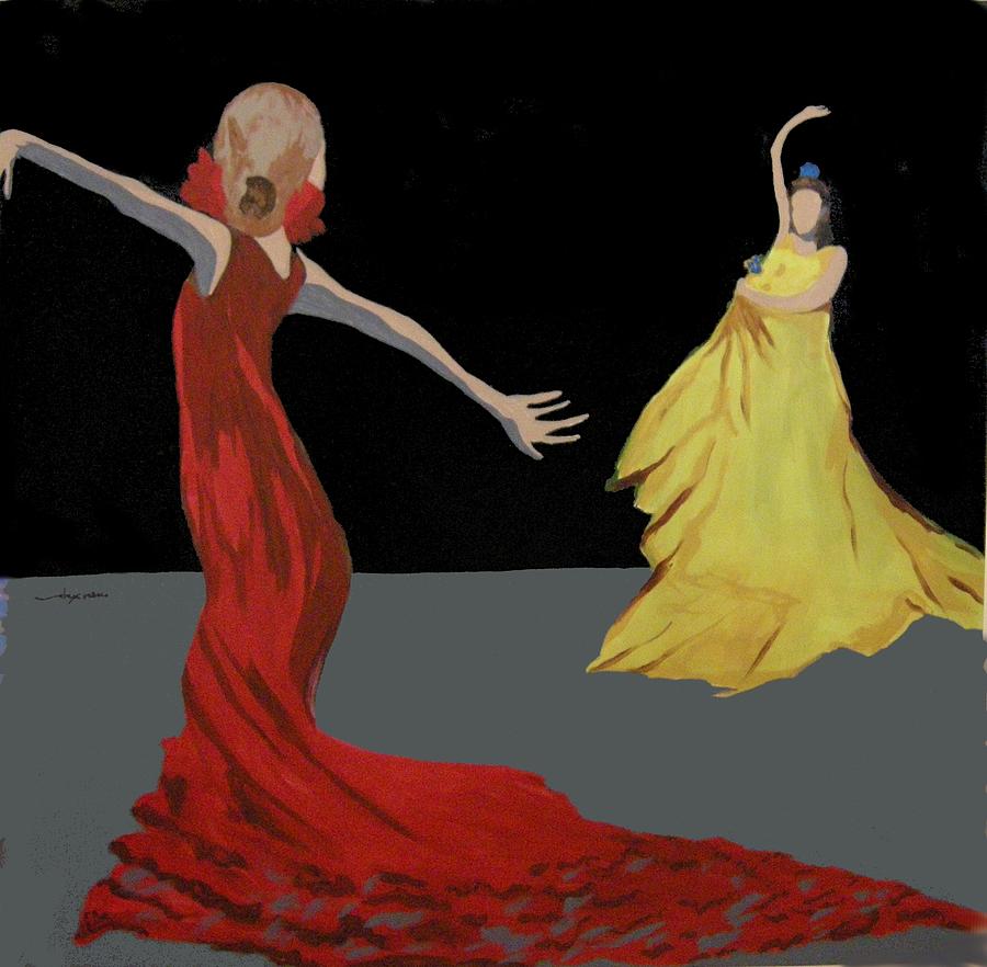 Mis gitanas Painting by Alex Cano - Fine Art America