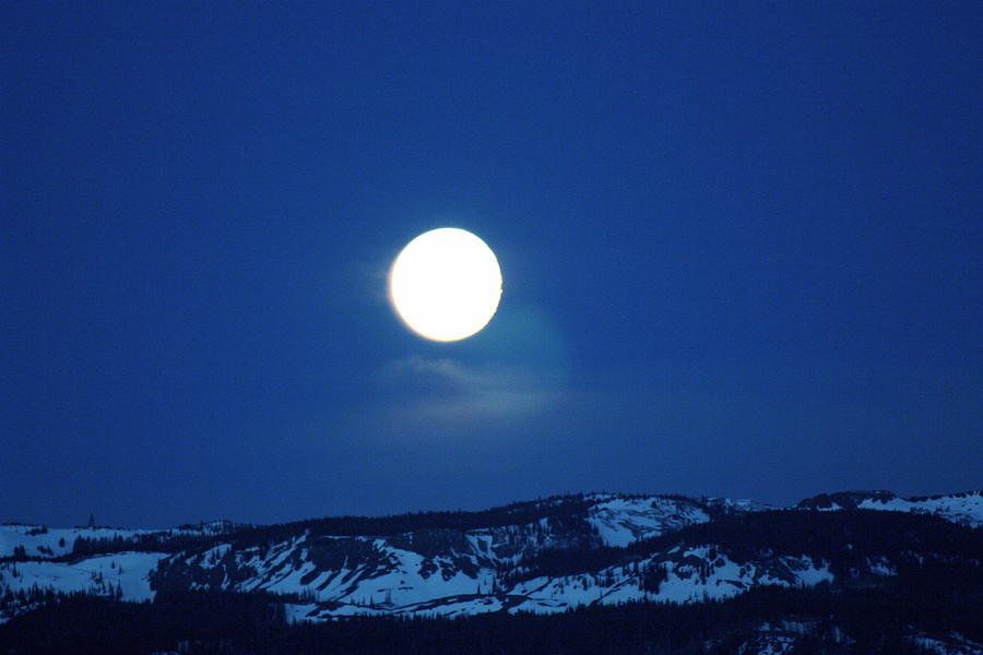 Mission Ridge Moon Setting Photograph by Brandon Edwards - Pixels