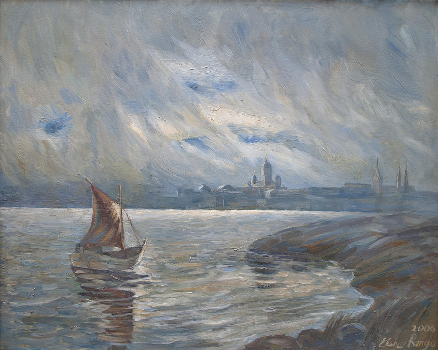 Mist in Helsinki Painting by Elena Ringo - Fine Art America