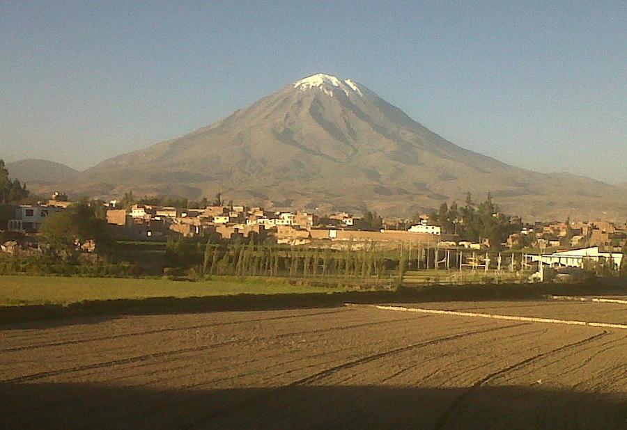 Misti Almost in Snow Photograph by Lew Davis - Fine Art America