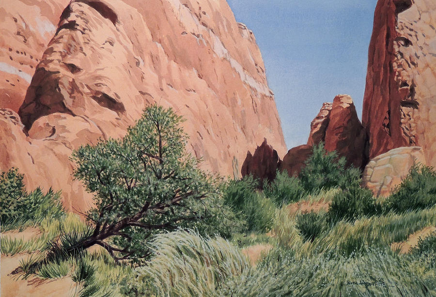 Moab Painting by Jon Hunter - Fine Art America