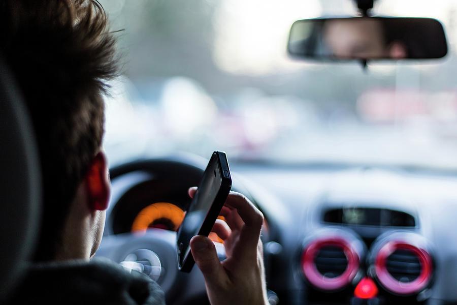 Mobile Phone Use And Road Safety by Science Photo Library