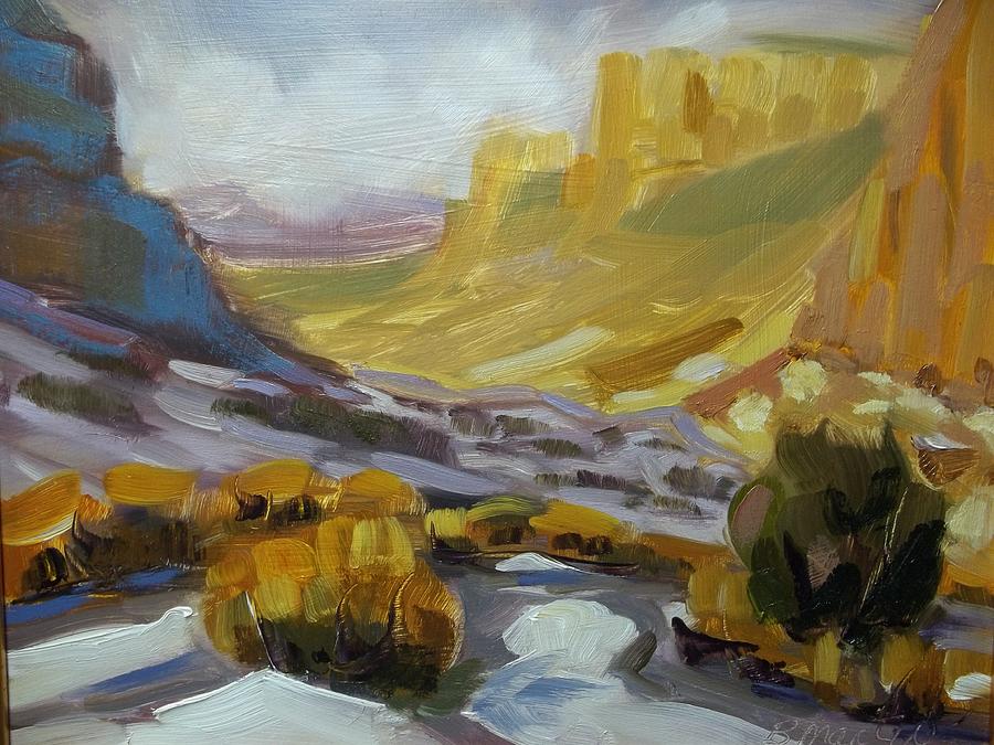 Monument Shadows Painting by Robert Martin - Pixels