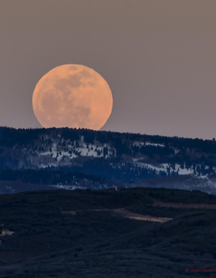 Moon Rise Photograph by Howard Hackney - Fine Art America