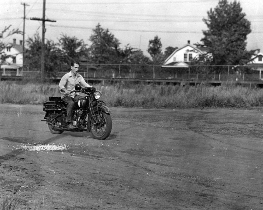 Motorcycle Cop In Training Photograph by Retro Images Archive - Fine ...