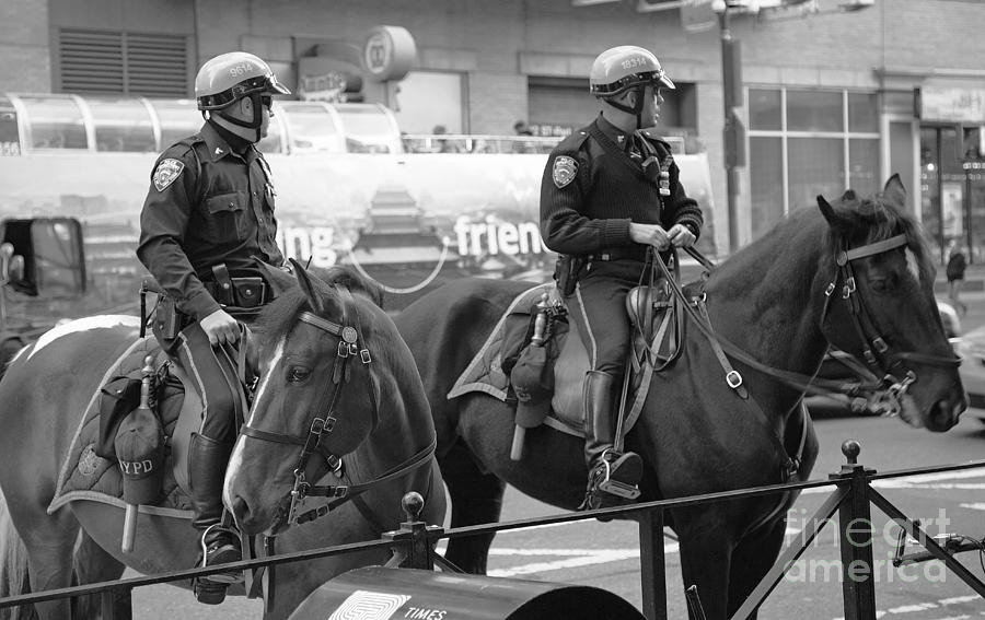 Mounted Cops Digital Art by Jonathan Parkes - Fine Art America