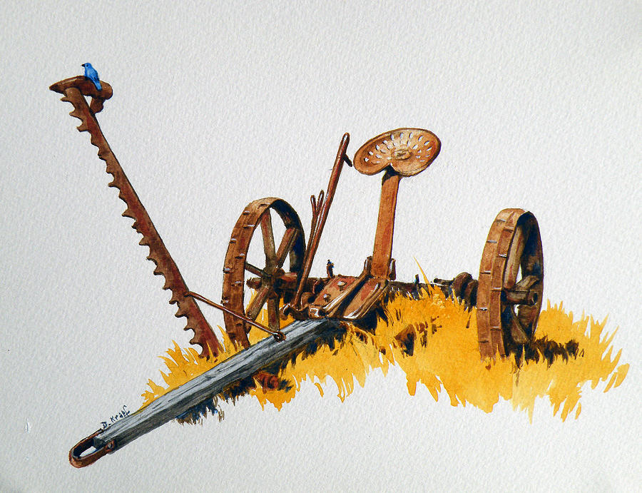 Mower Painting by Dan Krapf - Pixels