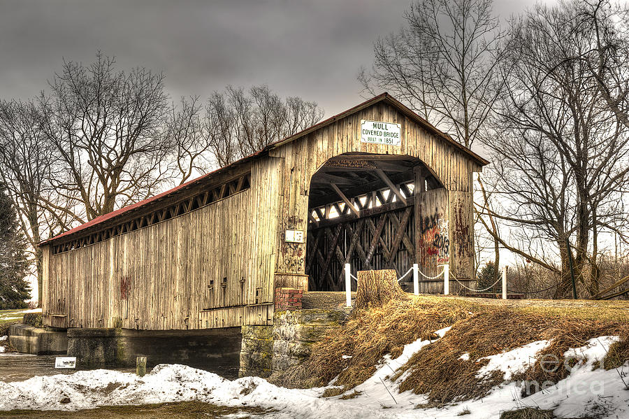 Mull Covered Bridge Photograph by Michael Shake - Fine Art America