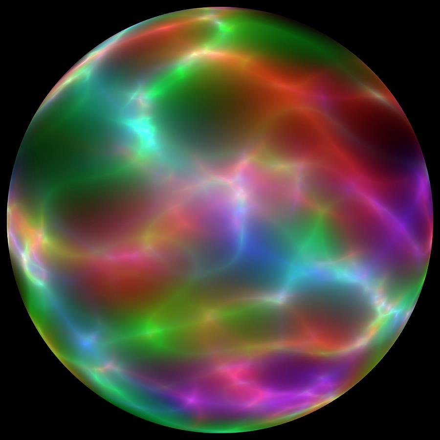 Multicoloured Sphere Photograph by Mehau Kulyk/science Photo Library ...