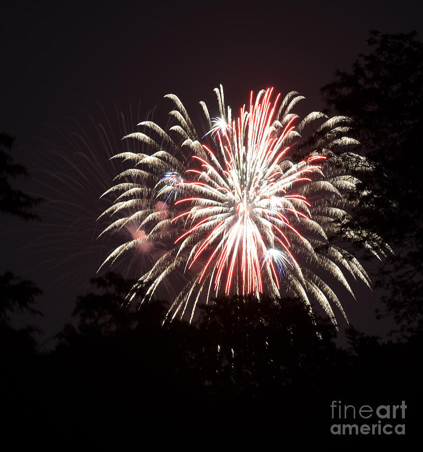 Multiple Exploding Rockets Photograph by Linda Steele - Pixels