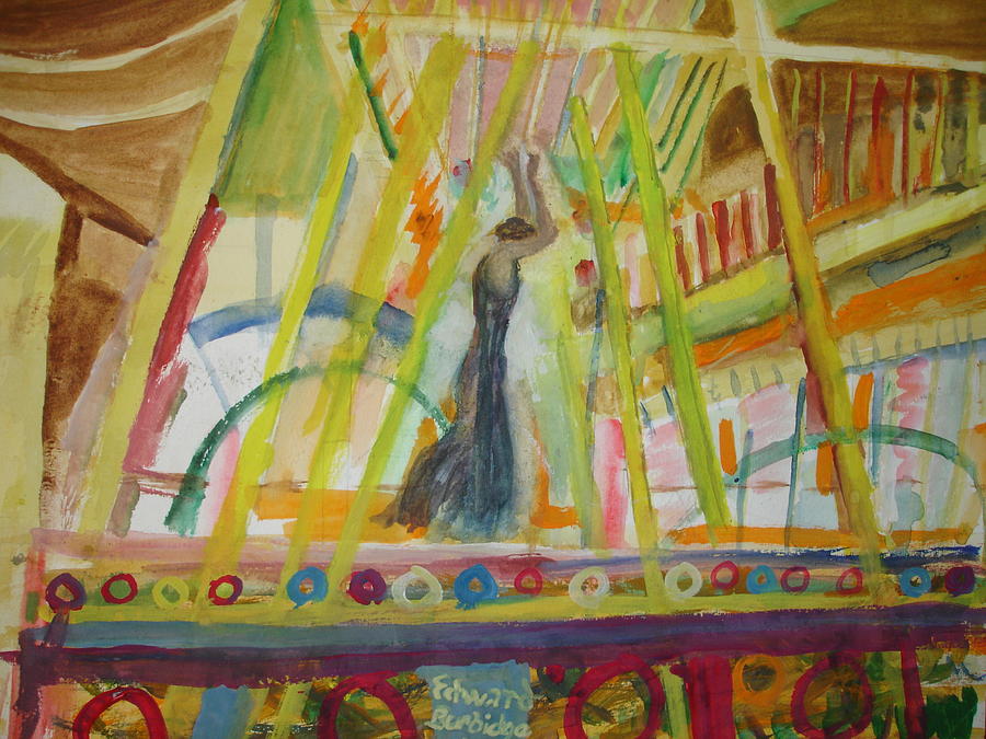 Muse dancing Painting by Edward Burbidge - Fine Art America