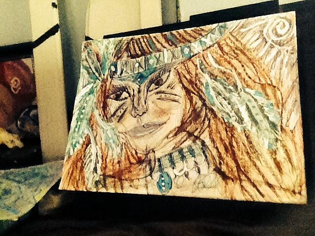 Native strong Pastel by Dayla Cromwell - Fine Art America