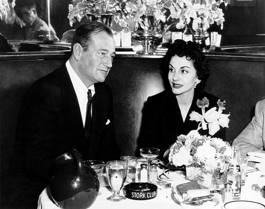Newlyweds John Wayne, Left Photograph by Everett | Fine Art America