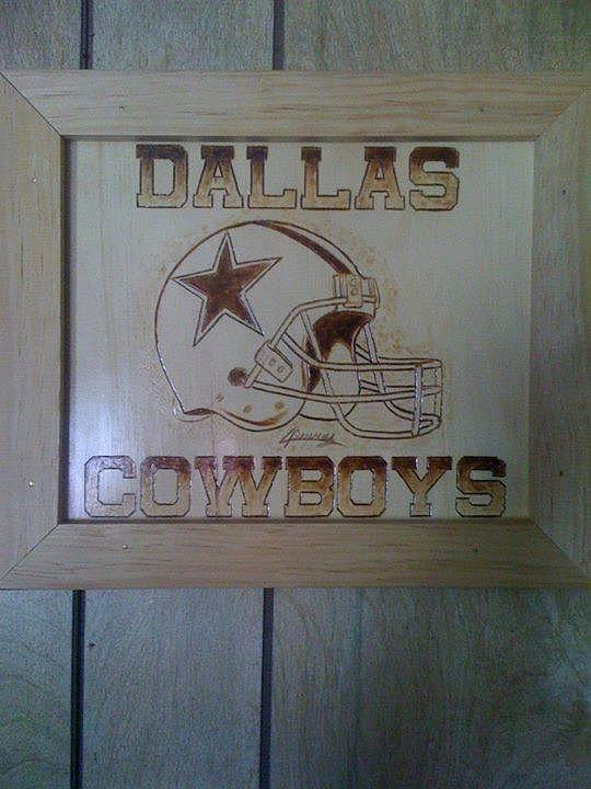 NFL Cowboys Pyrography by Marco Antonio Quiroz - Fine Art America