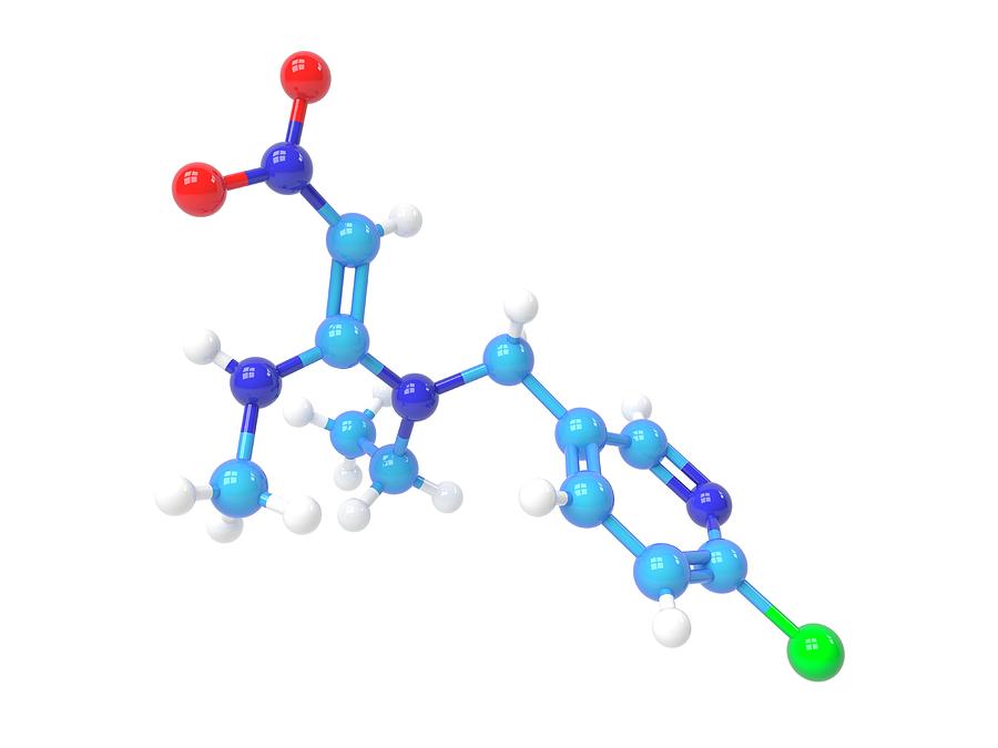 Nitenpyram Molecule by Science Photo Library