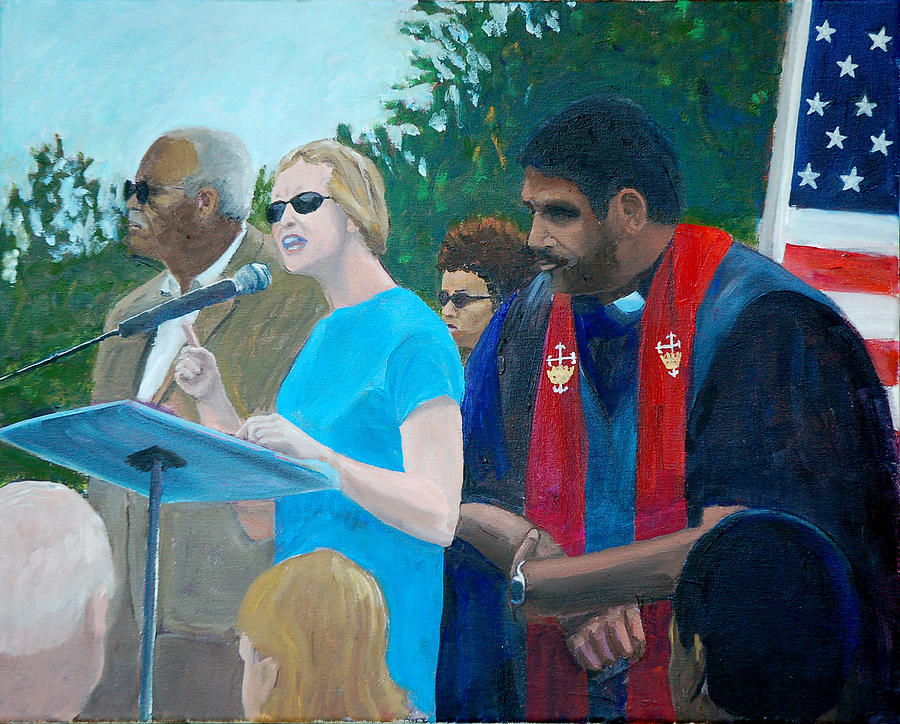 Not One Step Back Painting by David Carson Taylor