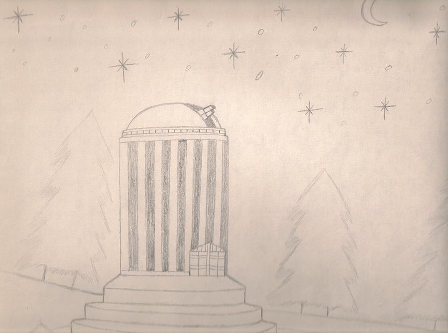 Observatory Drawing by Elvis Navarro - Pixels