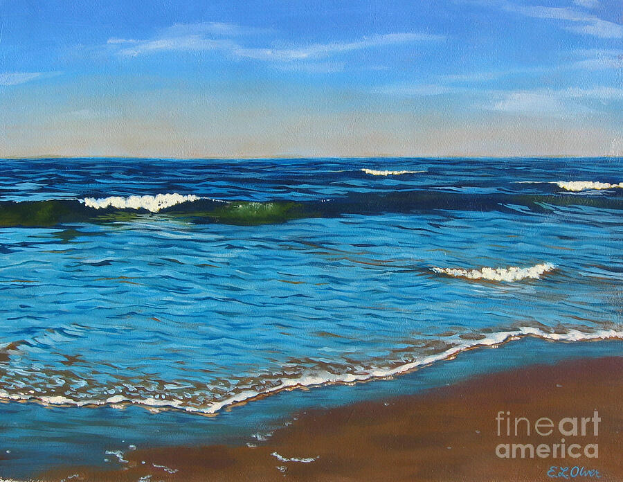 Ocean View Painting by Elisabeth Olver - Fine Art America