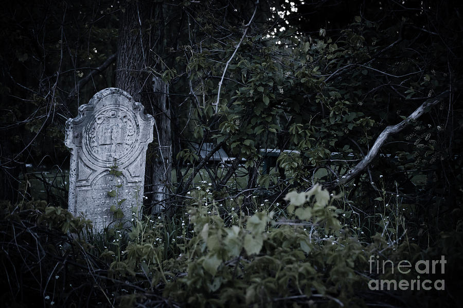 Old Headstone In Cemetery Photograph by Miss Dawn - Fine Art America