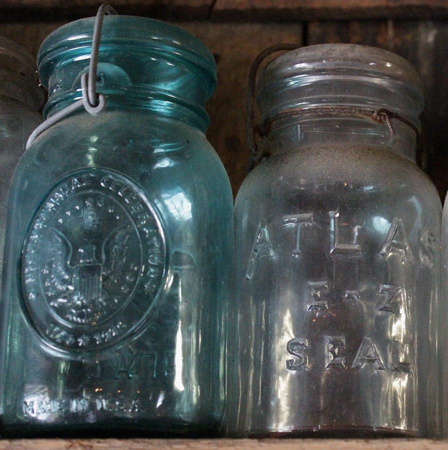 Old Jars Photograph by David Vine - Pixels