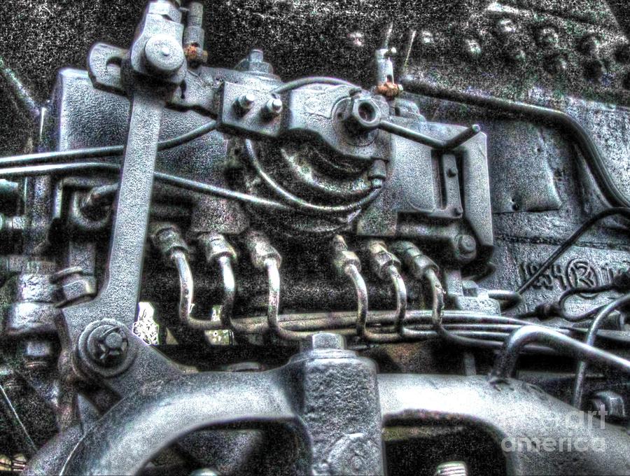 Old Train element Pyrography by Yury Bashkin - Pixels