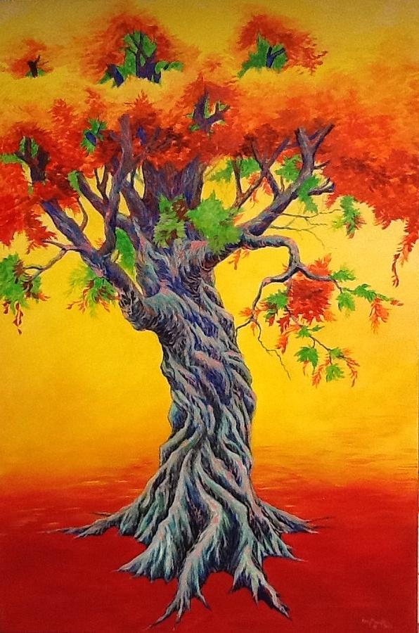 Old tree Painting by Kerry Broughton - Fine Art America