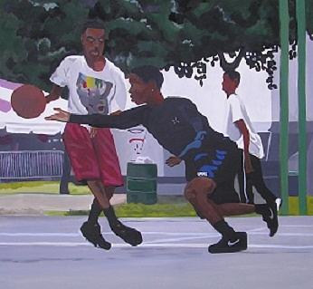 One on One Painting by Jon Calvert - Fine Art America