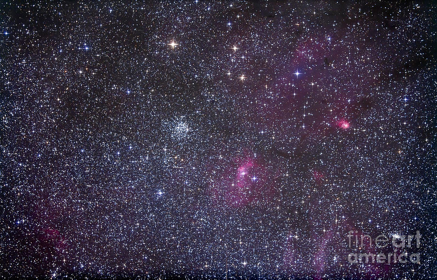 Open Cluster Messier 52 And The Bubble Photograph by Alan Dyer - Pixels