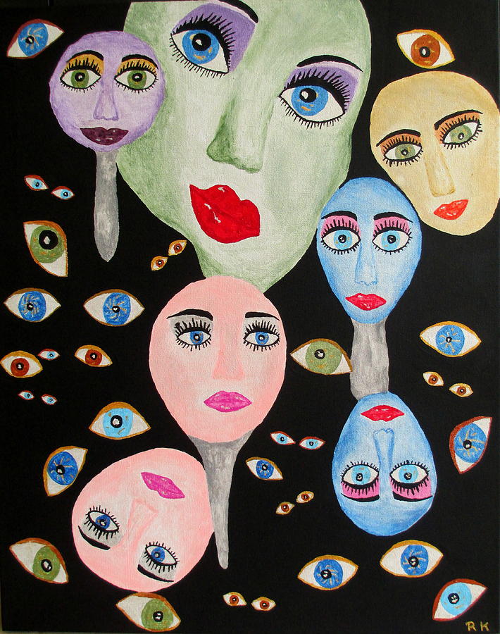 Optical Delusion Painting by Ron Kandt - Pixels