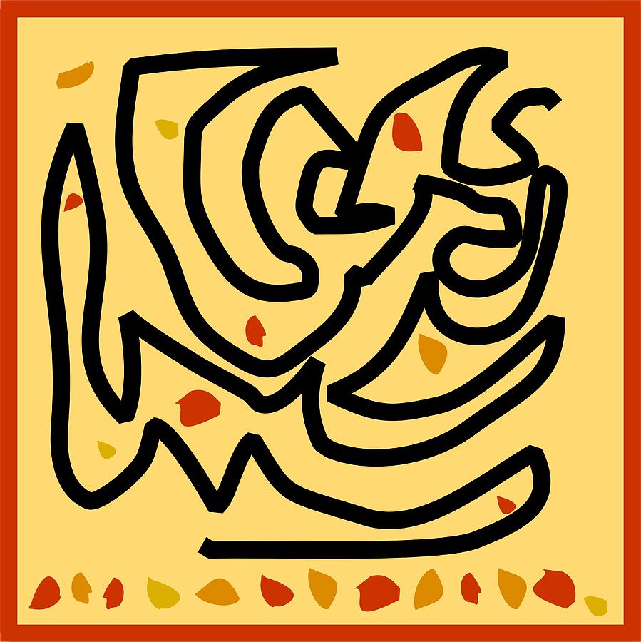 Orange Inca Path Digital Art by Eyauuk - Fine Art America